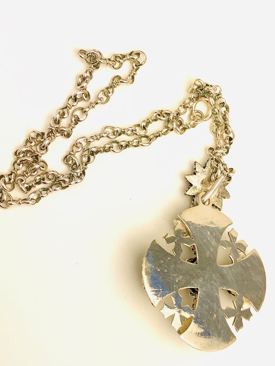 Antique Sterling Peruzzi Maltese Cross Necklace – Cydney's Antiques